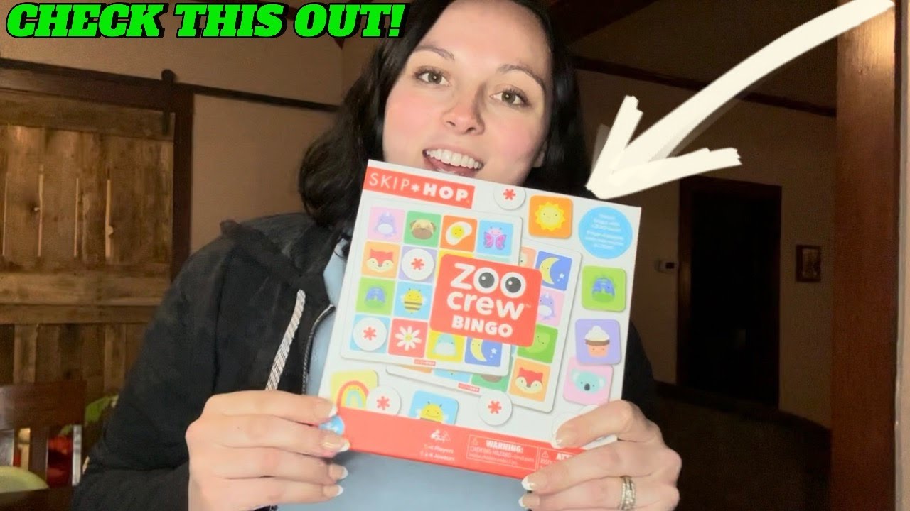 Skip Hop Board Game for Kids, Zoo Crew Bingo Review - YouTube