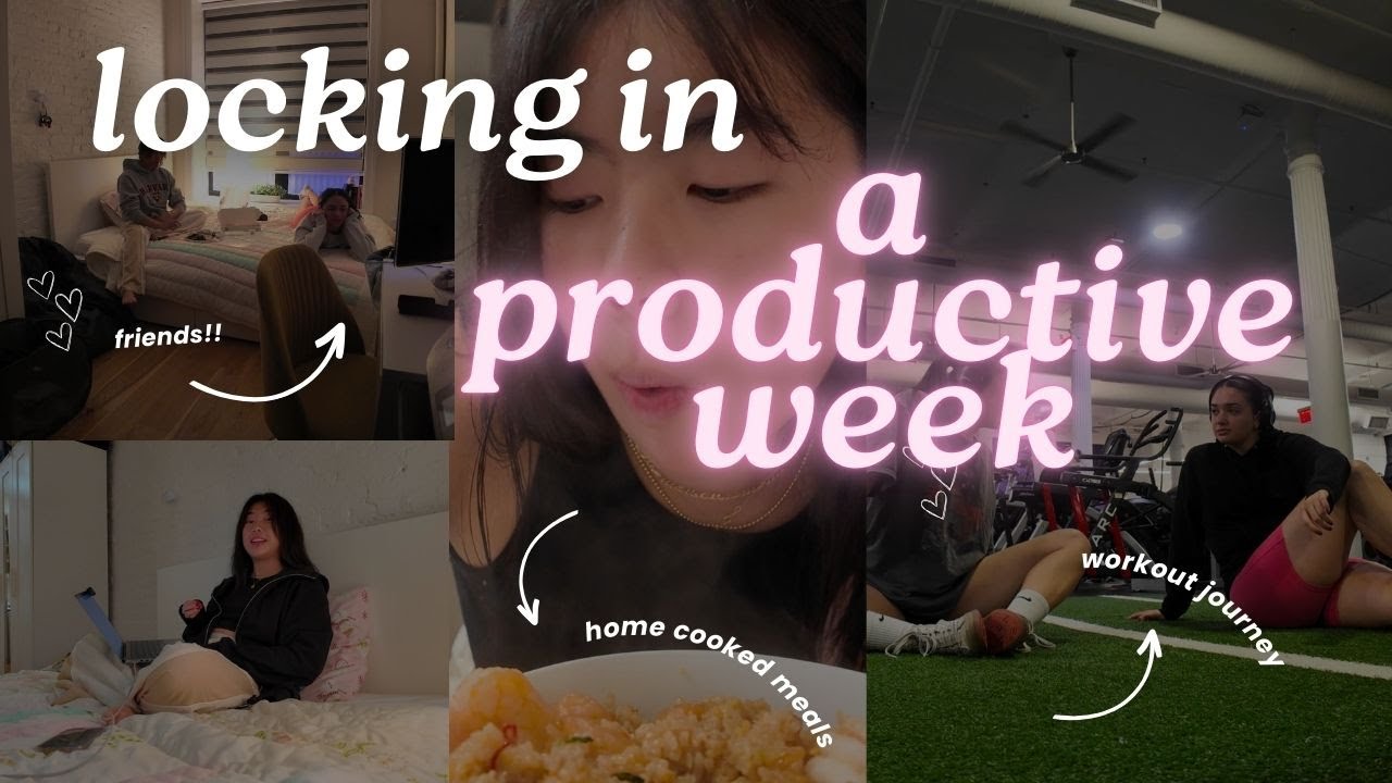 a REALISTIC WEEK of my life @ nyu | starting fitness journey, movie conversations, & midterm ...