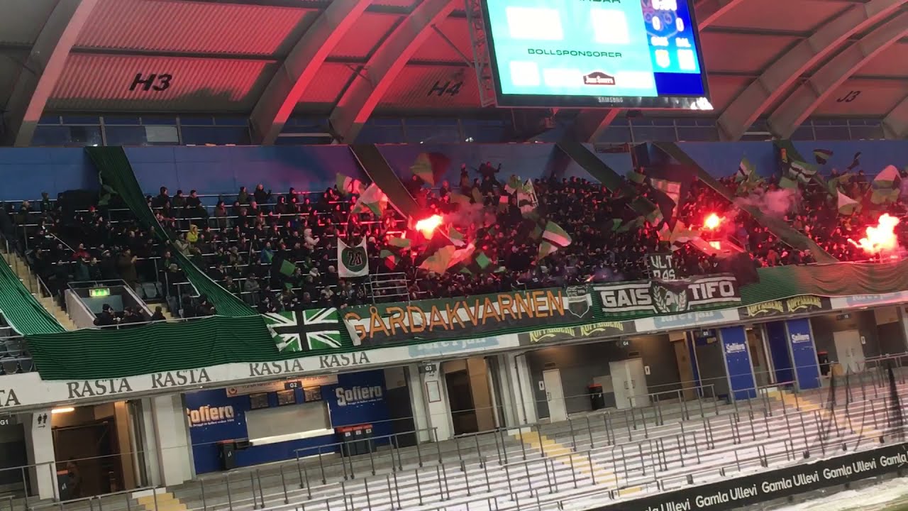 GAIS - Dalkurd - tifo Kvalmatch Superettan 2021 - YouTube