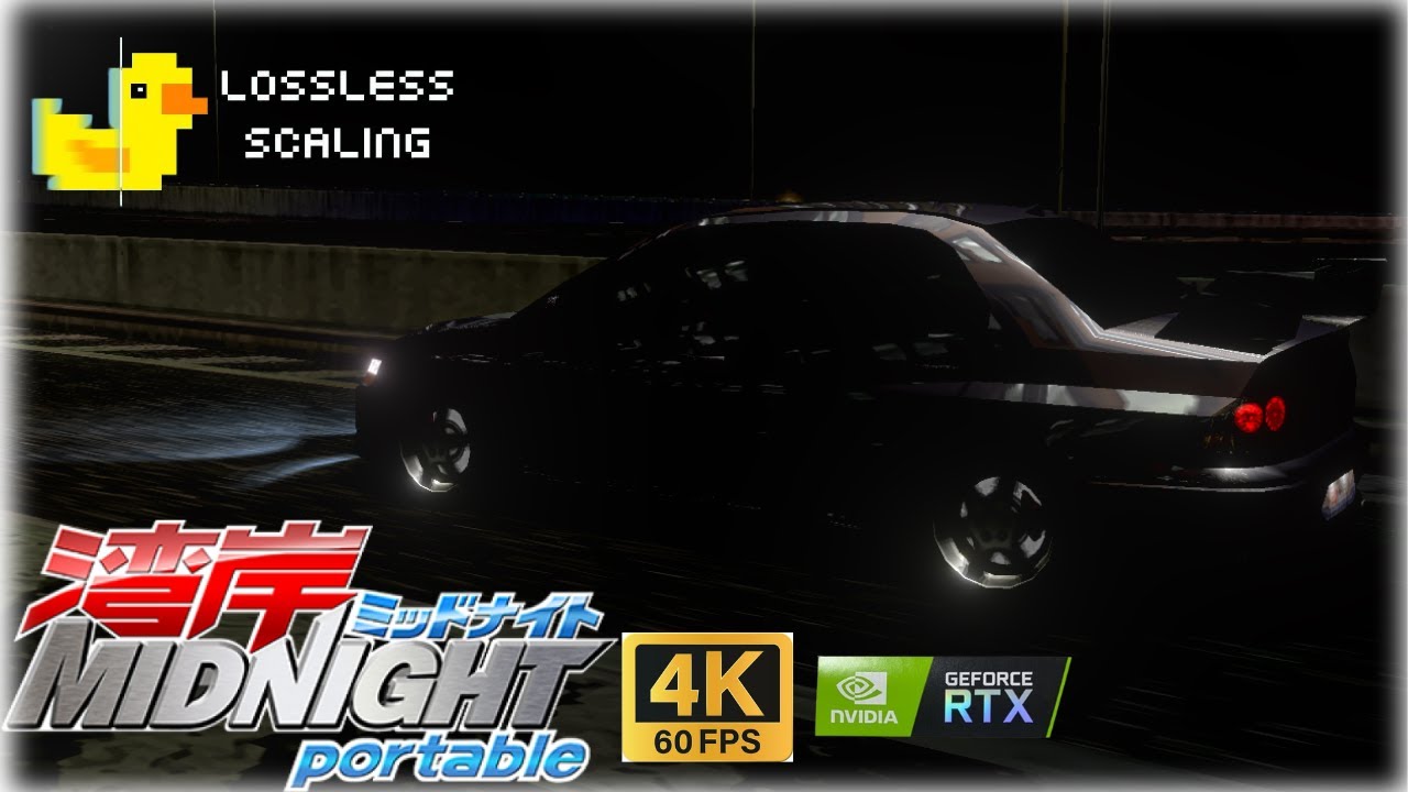 30-60 FPS!!?? - Wangan Midnight Portable - Lossless Scaling - 4K 60FPS ...
