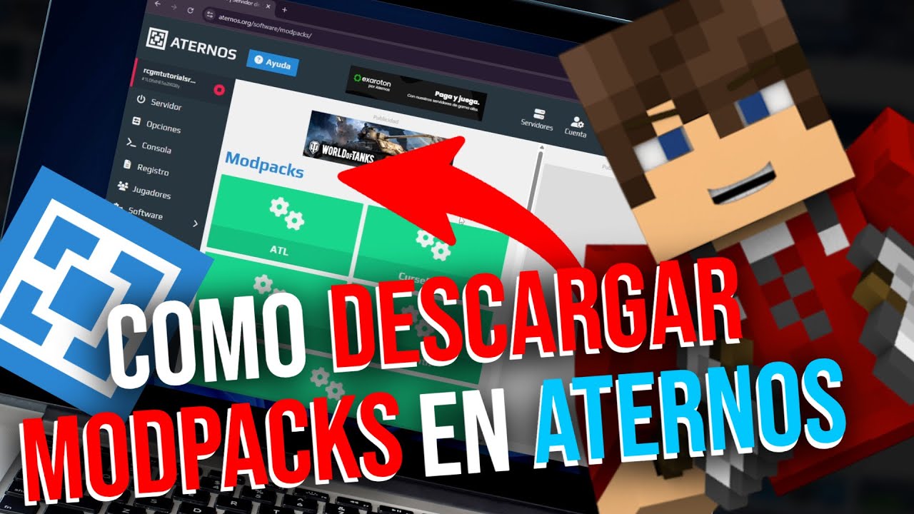 COMO DESCARGAR MODPACKS, MODS E INSTALARLOS EN UN SERVIDOR DE ATERNOS ...