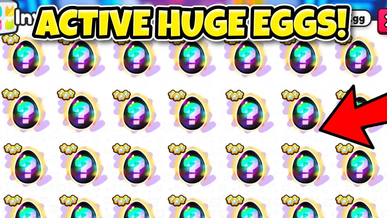 Shiny Hatch! I Opened ACTIVE HUGE EGGS & Got.. (Pet Simulator 99) - YouTube