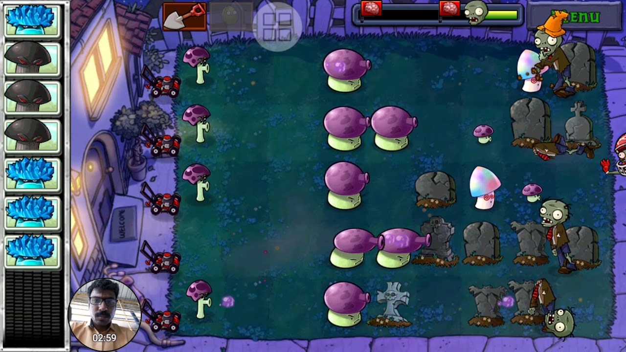 Plants Vs Zombies - Night - Level - 10 - YouTube