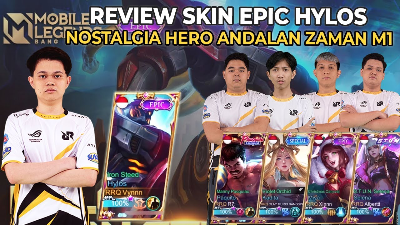 REVIEW SKIN HERO ANDALAN PAS M1!! KEREN SKINNYA FT RRQ HOSHI - MLBB ...