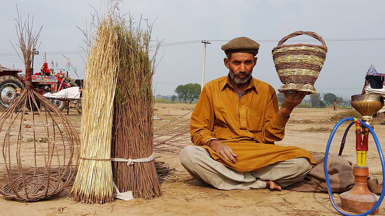 Basket Weaving Art, Ancient Historic Skill of Making Handicraft is ...