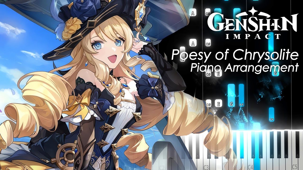 Poesy of Chrysolite 「Fontaine OST」 - Genshin Impact Piano Tutorial & Sheet Music - YouTube