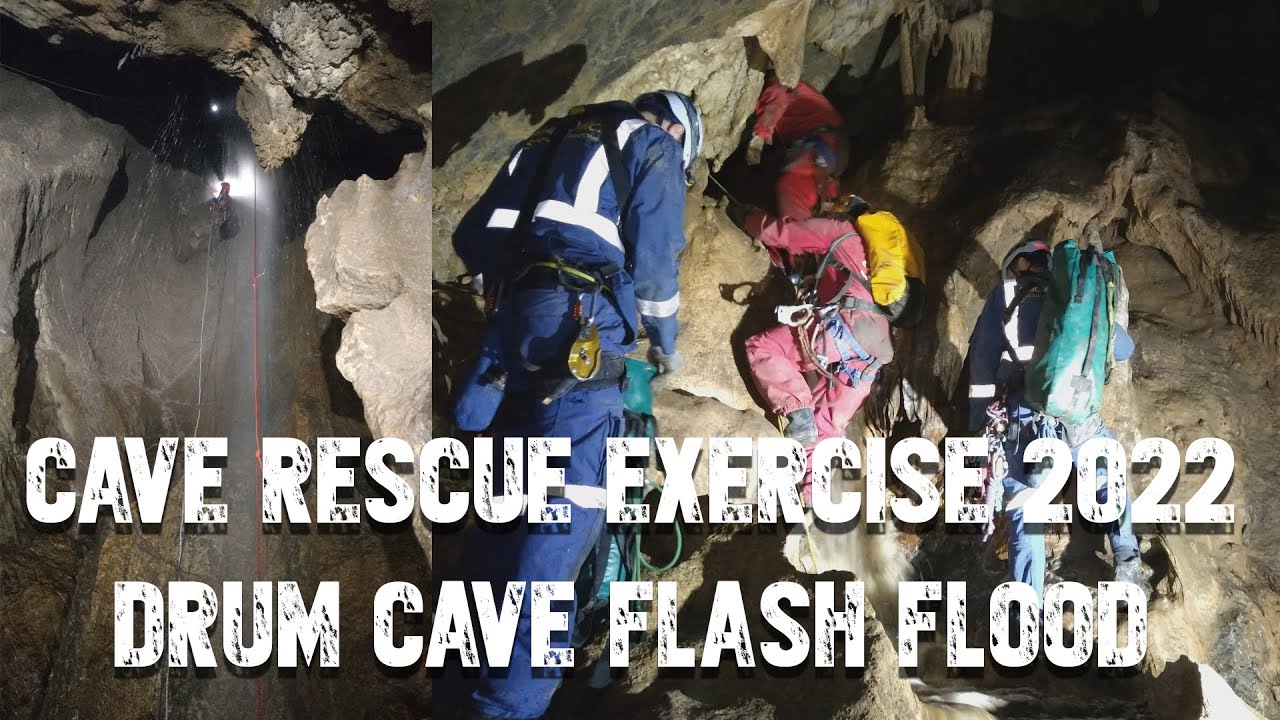 CAVE RESCUE EXERCISE FLASH FLOOD IN DRUM CAVE - YouTube