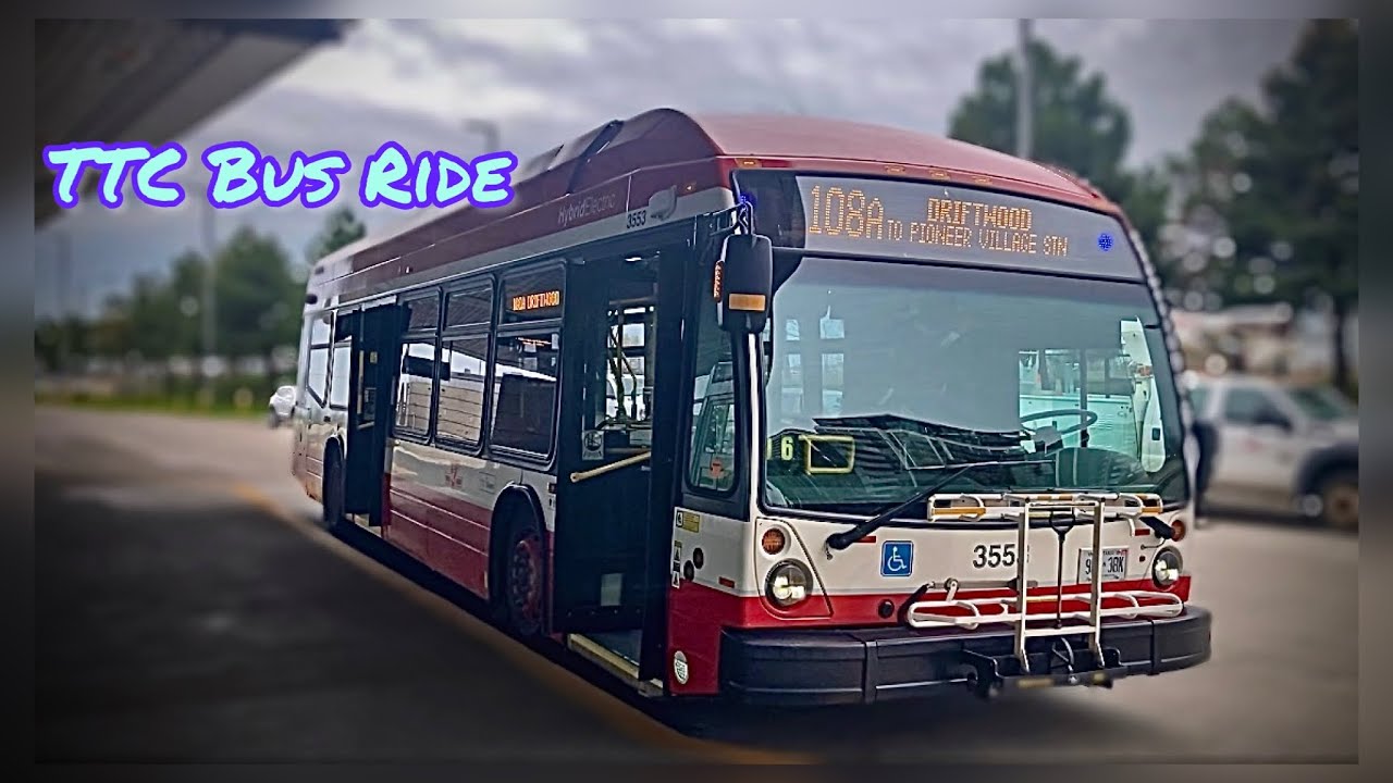 TTC Bus Ride 3553 On Route 108A Driftwood to Pioneer Village Station ...