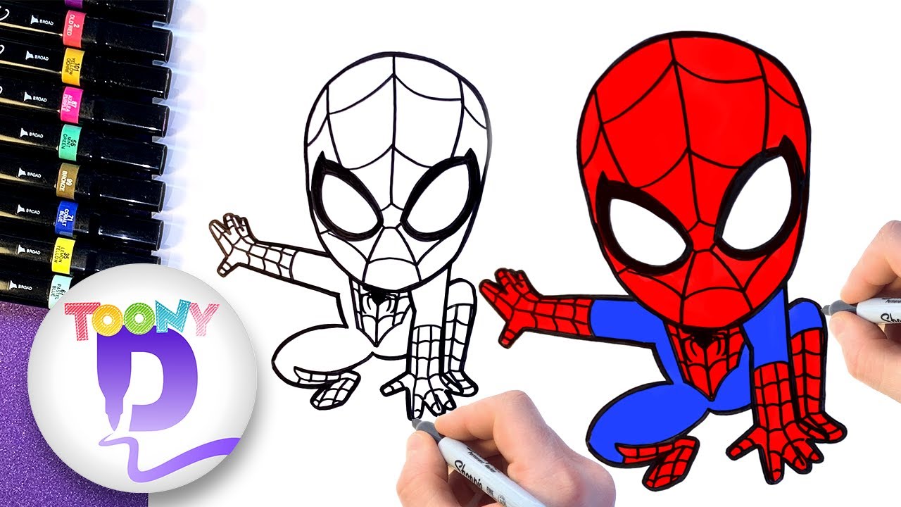 How to Draw Spidey - YouTube