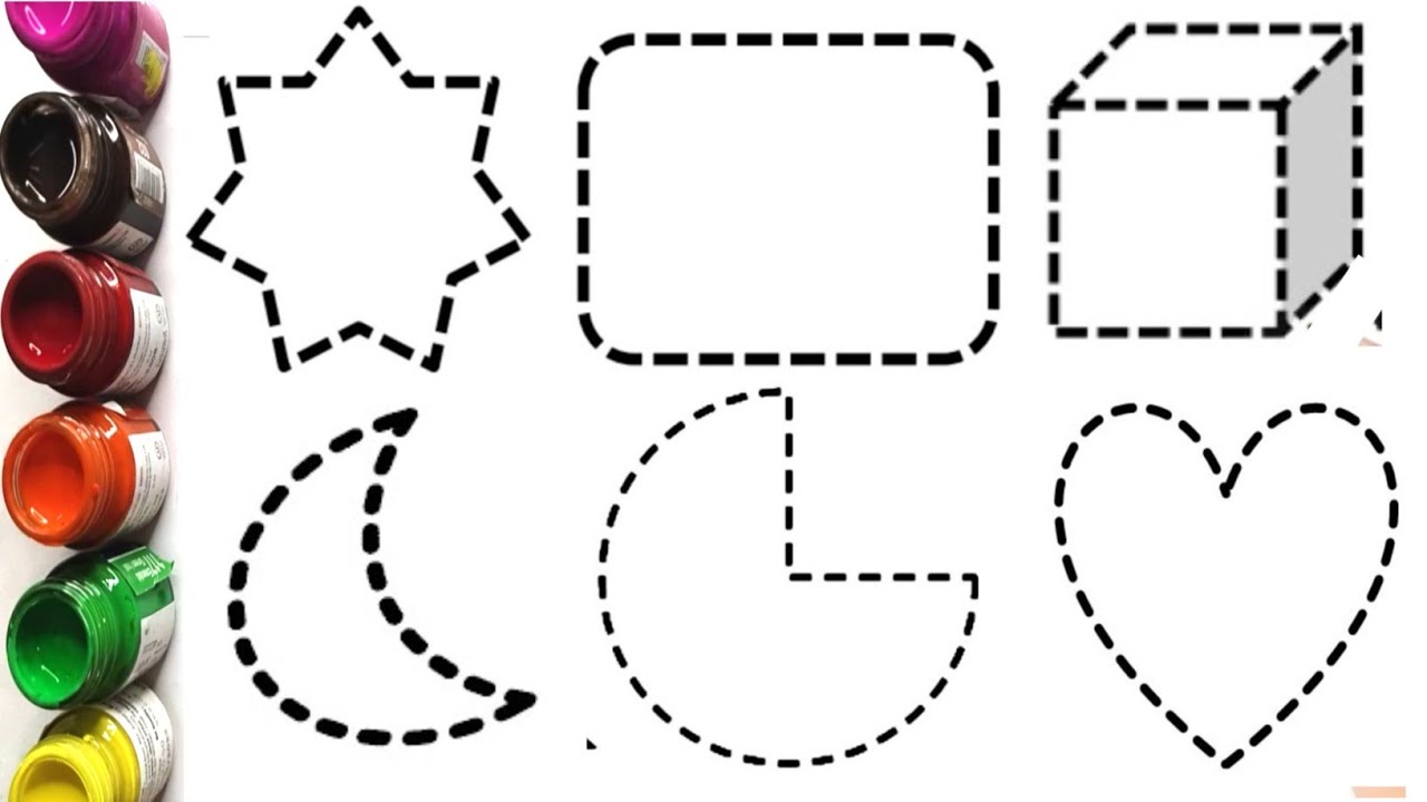 2d Shapes Drawing For Kids | How To Draw 2d Shapes | Shape Song # ...