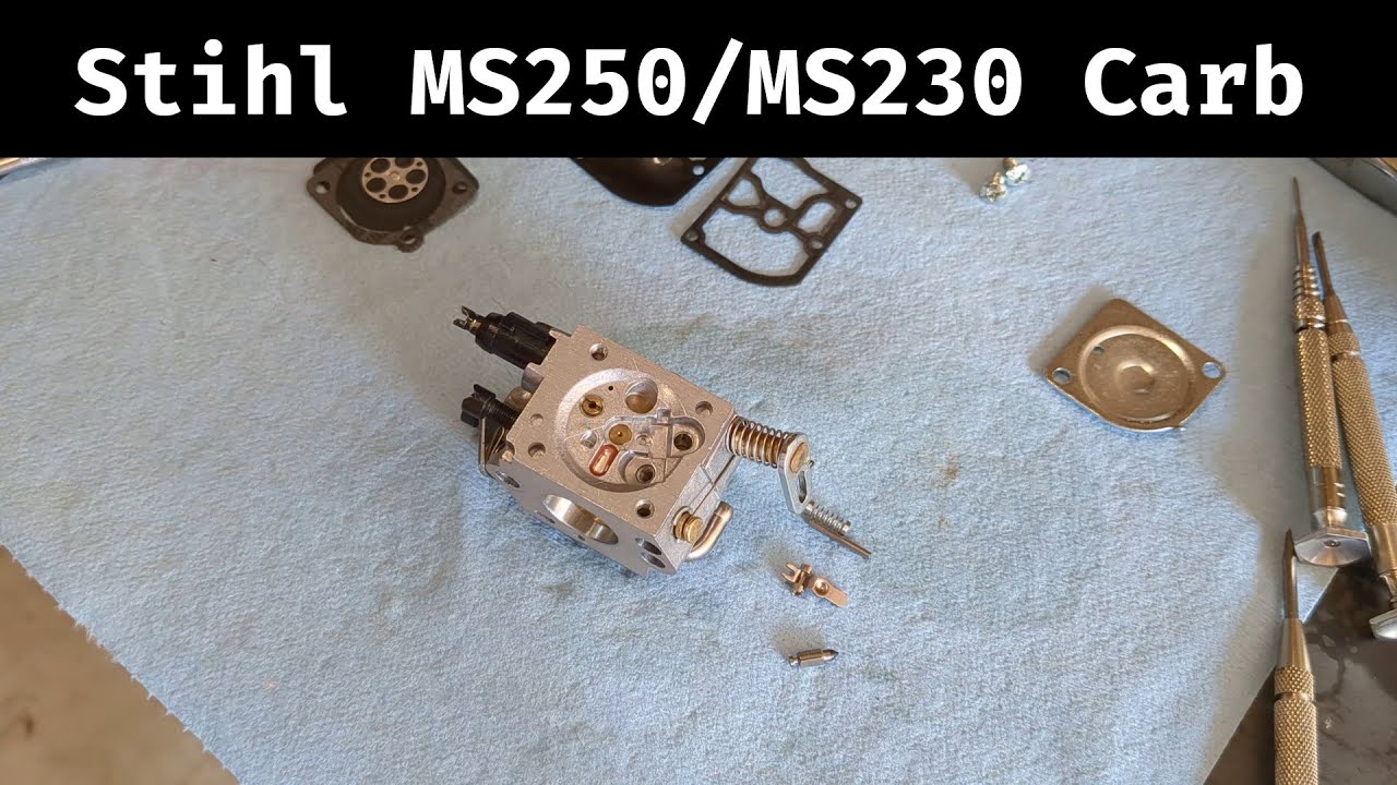 Full Detailed Stihl MS250/MS230 Carb Rebuild With Explanations [4k ...