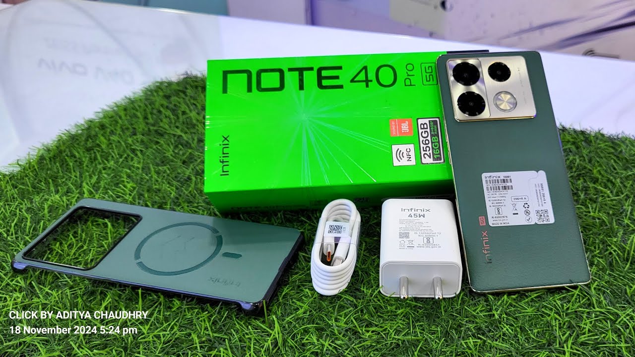 INFINIX NOTE 40 PRO 5G💫3D CURVED DISPLAY 108MP OIS CAMERA📷45W FAST ...
