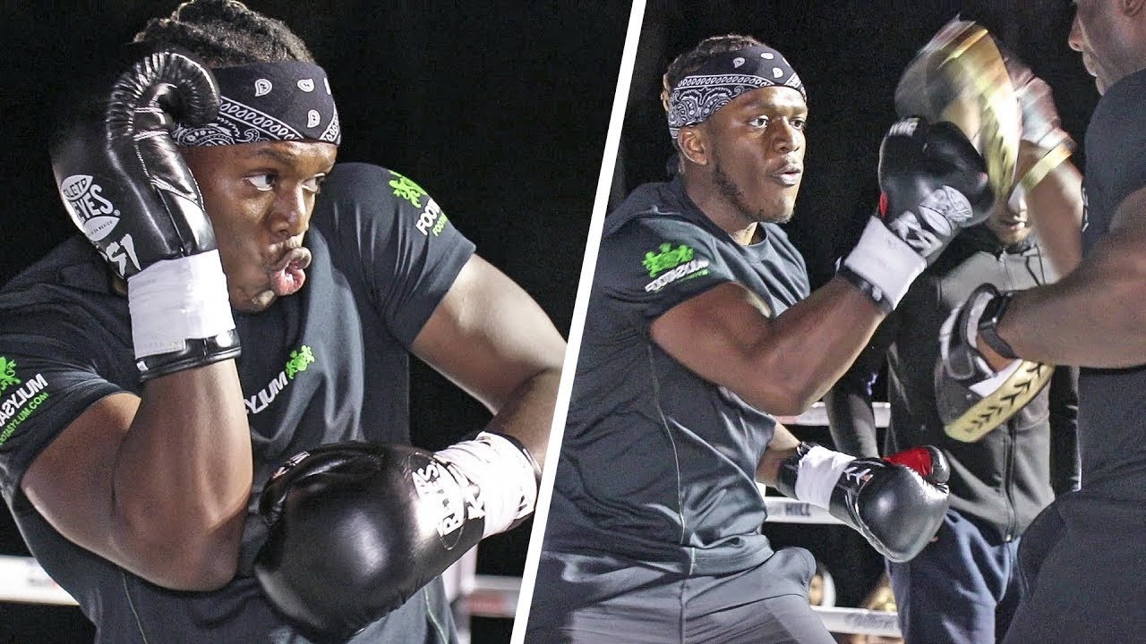 KSI Training For USA vs UK Boxing *Leaked footage* - YouTube