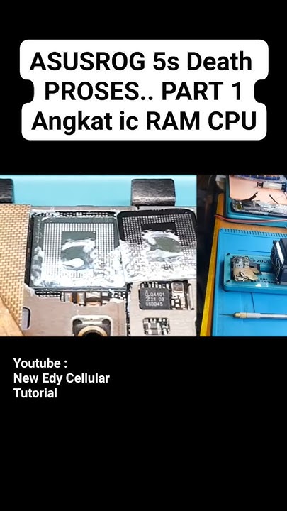 ANGKAT IC RAM CPU ASUS ROG 5S #repair #cpu #asus #asusrog #reballing #tutorial #phonerepair ...