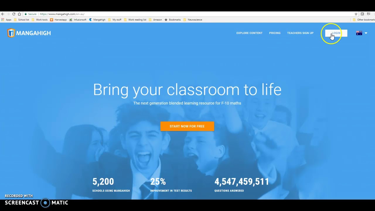 2018 Login to your Mangahigh Teacher Account - YouTube