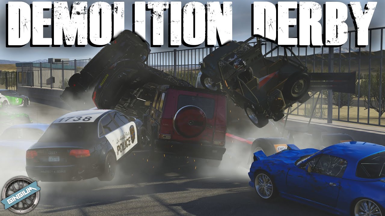 CRAZY 24 CAR DEMOLITION DERBY!! || Forza 6: Online - YouTube