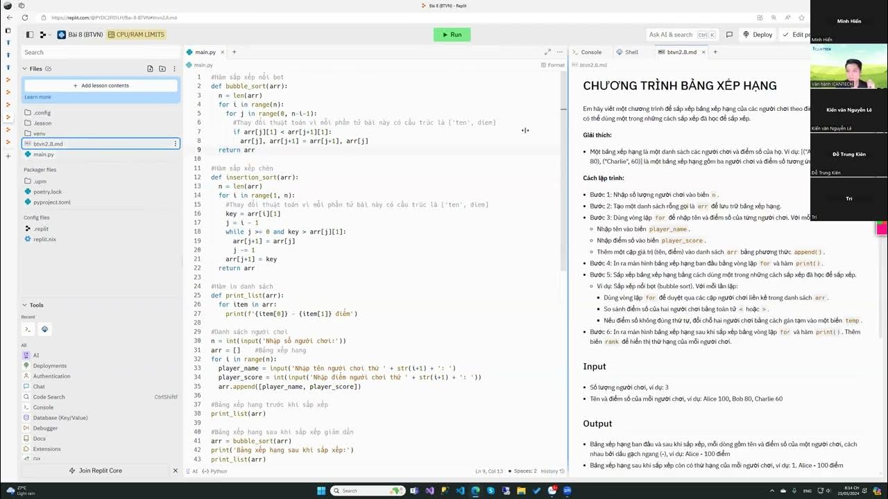 Python Lesson 09 (PYDC2F01LH) - Thuật toán tìm kiếm - YouTube