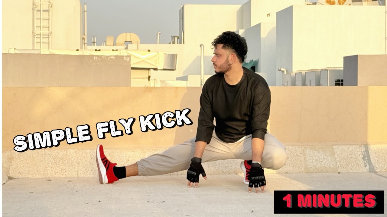 Simple fly kick step by step / how to learn flying kick at home - YouTube