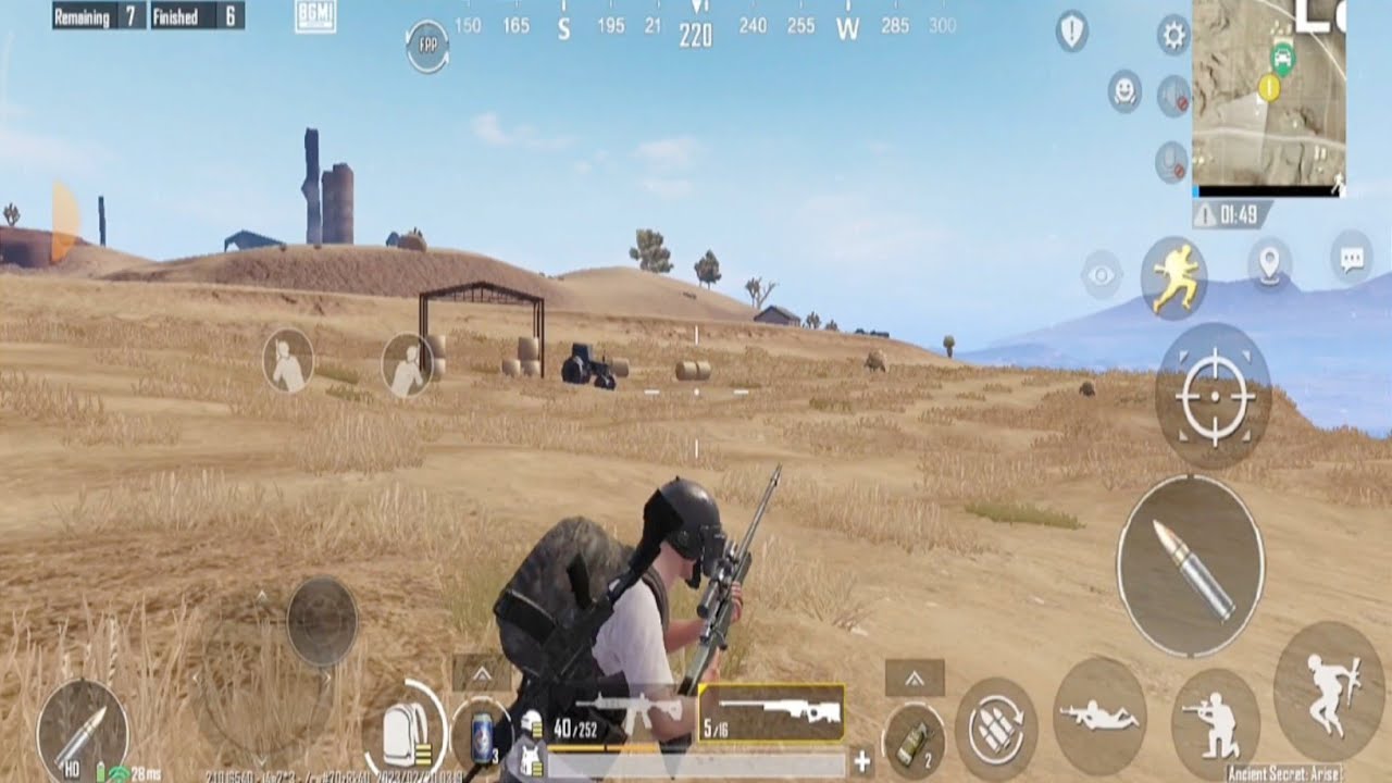 BGMI Ranked up match Minamar Long map Bot bhare pade hai pure game mai ...