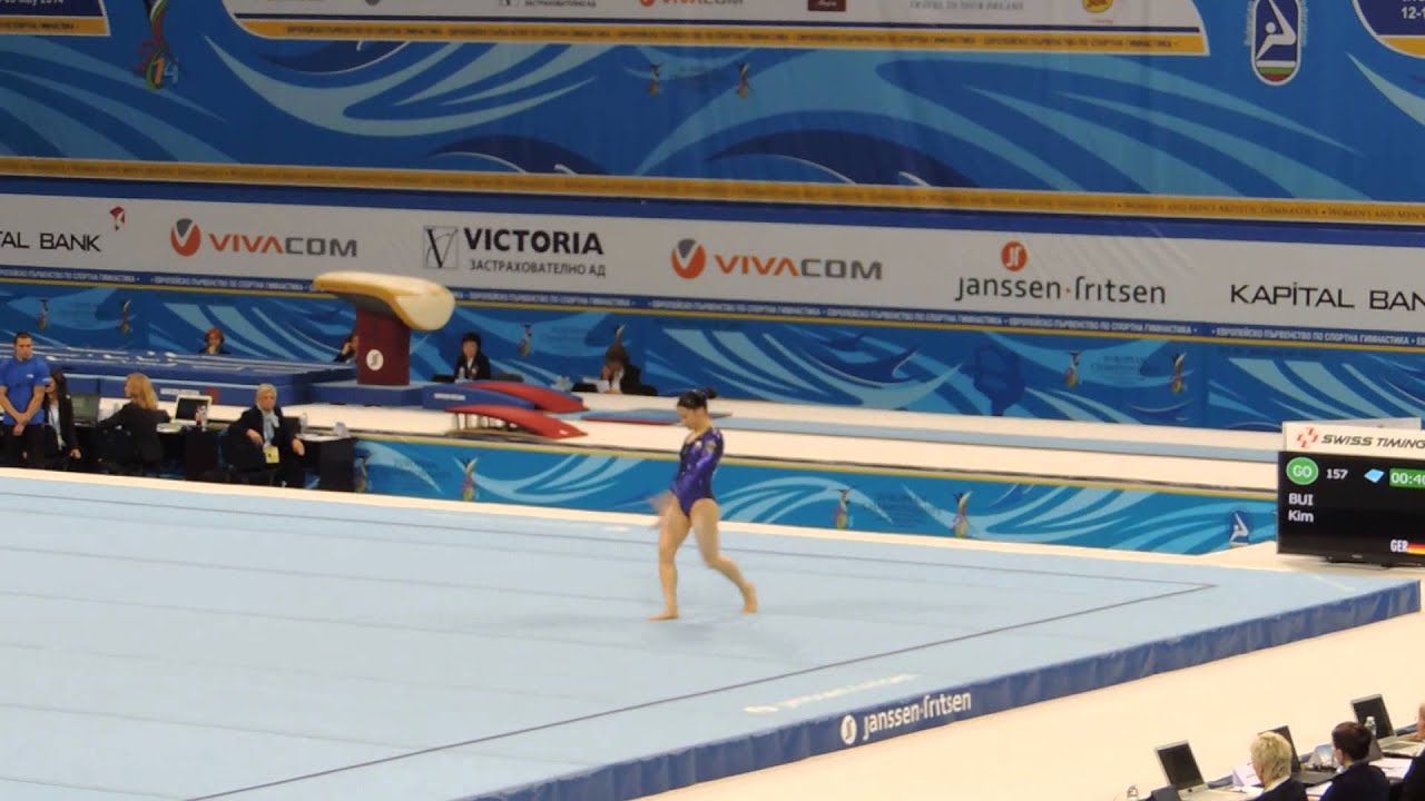 JEM Sofia 2014 Teamfinale Kim Bui GER Boden - YouTube