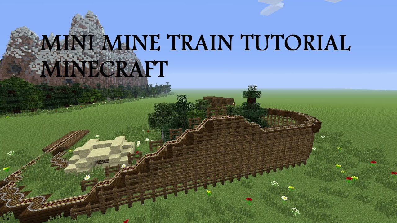 Mini Mine Train Tutorial (Six Flags Over Texas): Minecraft Part 1 - YouTube