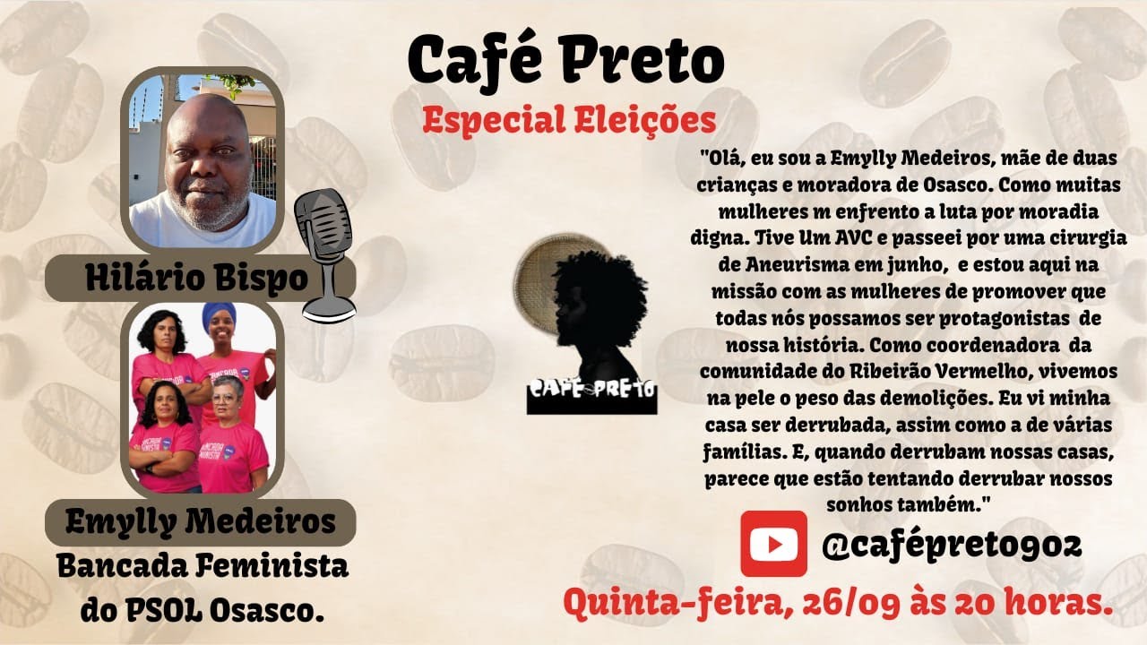 Emily Medeiros e a Bancada feminista do PSOL Osasco no Café Peto ...