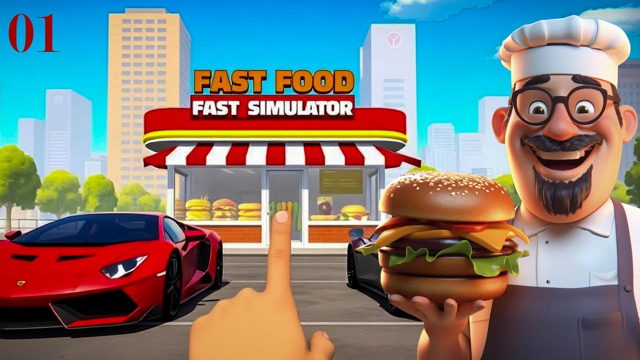 I Start New Fast Food Restaurant | Fast Food Simulator | 01 - YouTube