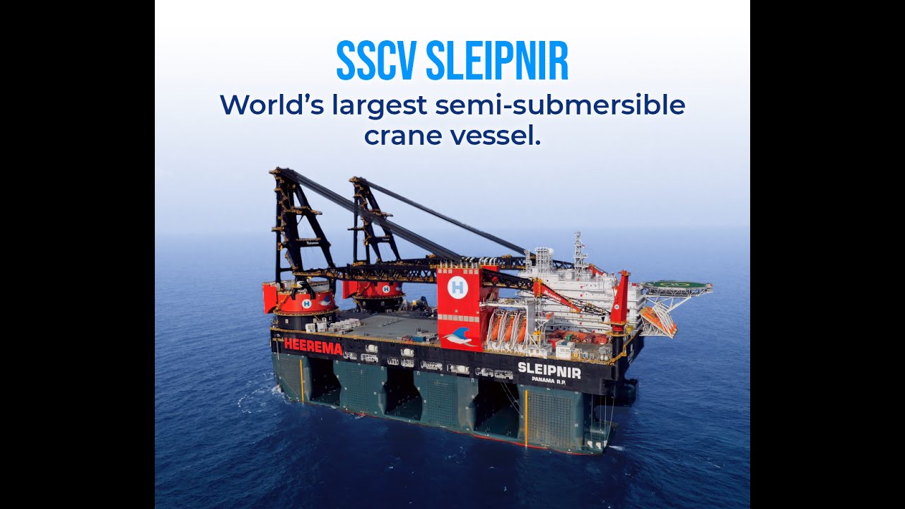 Heerema Sleipnir the BIGGEST offshore crane - YouTube