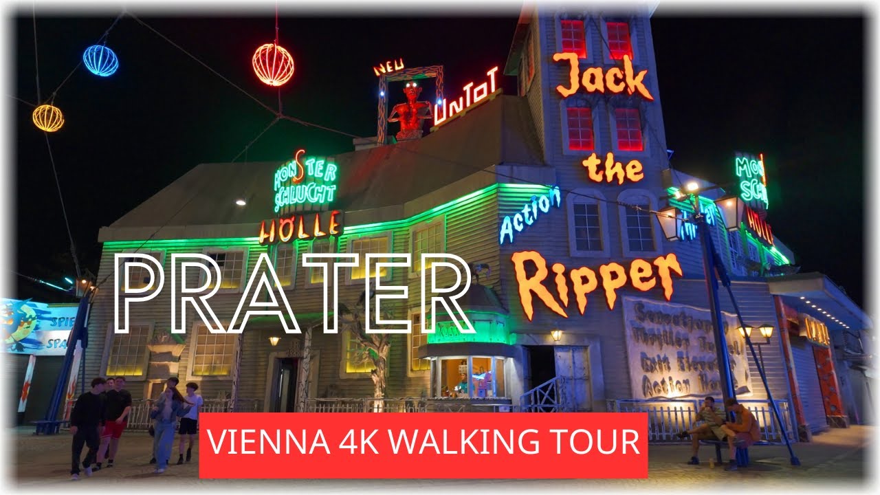 4K Vienna Prater By Night 🇦🇹 Virtual Walking Tour - YouTube