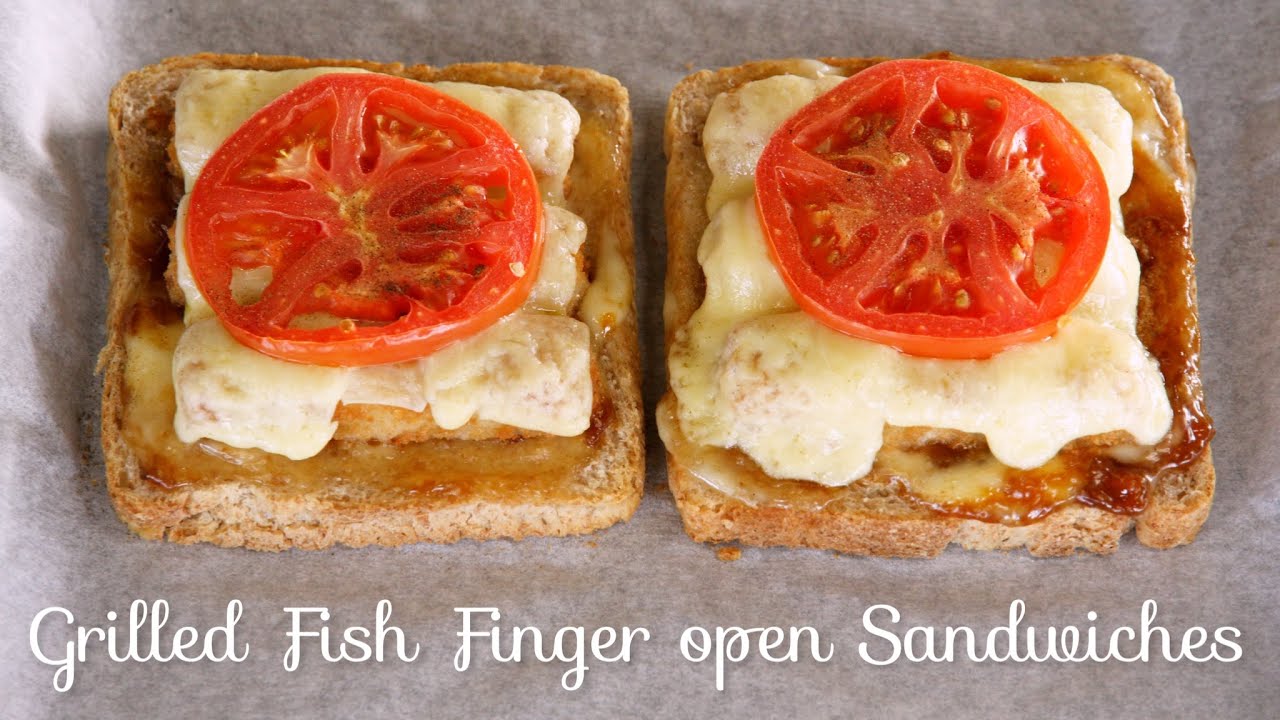 How to make Grilled Cheese Fish Finger Open-Sandwiches | Dinner For One ...