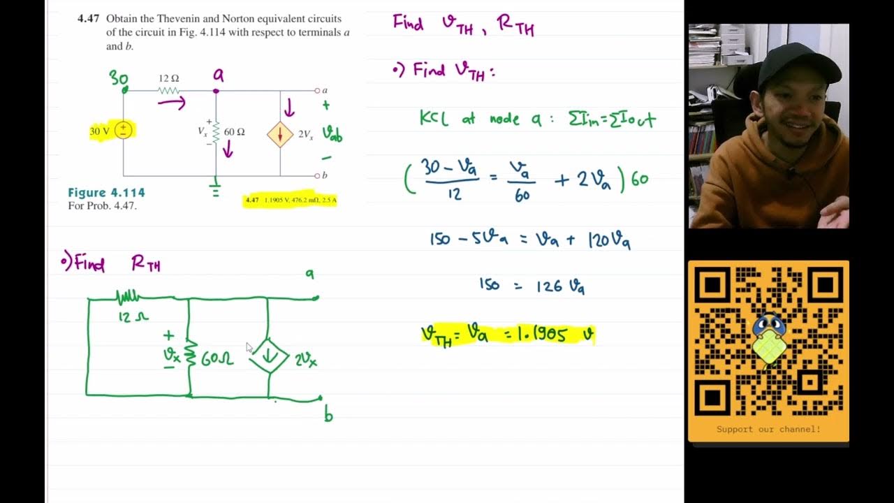 Problem 4.47 Fundamental of Electric Circuits (Alexander/Sadiku) 5th Ed - Thevenin Equivalent ...