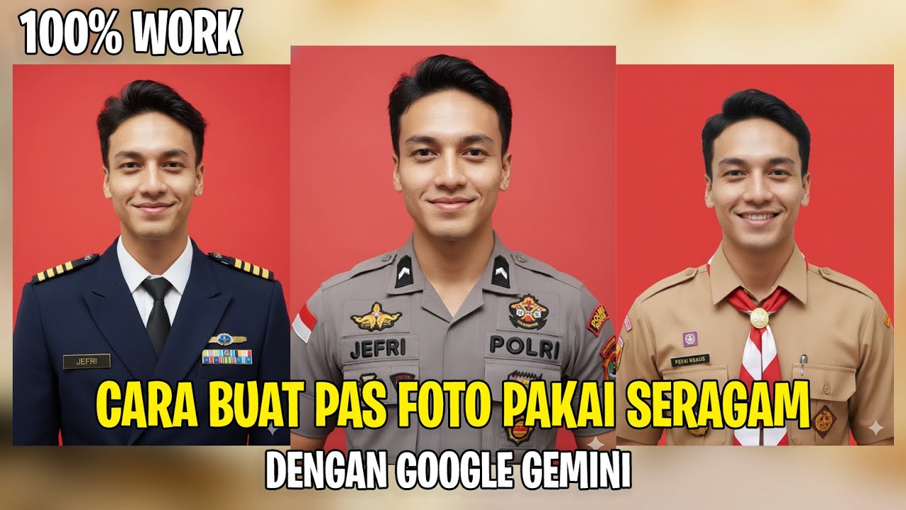 Cara Edit Pas Foto Pakai Seragam dengan Google Gemini (Mudah & Gratis ...