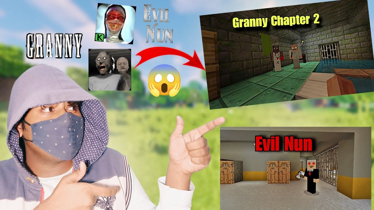 Playing Granny Chapter 2 Minecraft Map And Evil Nun Minecraft Map | Minecraft in Hindi - YouTube