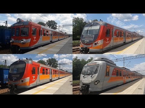 Libiąż - Pociągi POLREGIO | EN57-1129, 2024 & 2029, 2051 & 2049, EN57FPS-1711 - YouTube