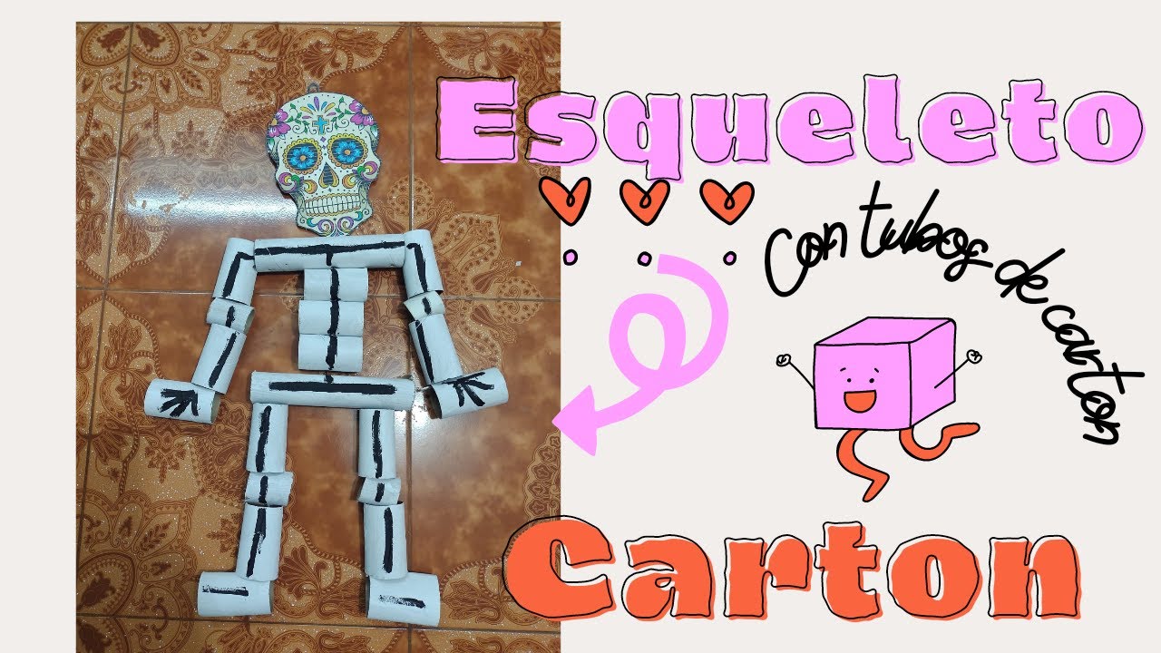 Cómo Hacer Un Esqueleto Con Rollos De Papel Higiénico Super Facil Youtube