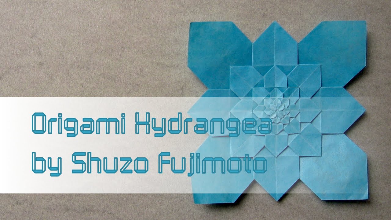 Origami Tutorial: Hydrangea (Shuzo Fujimoto) - YouTube