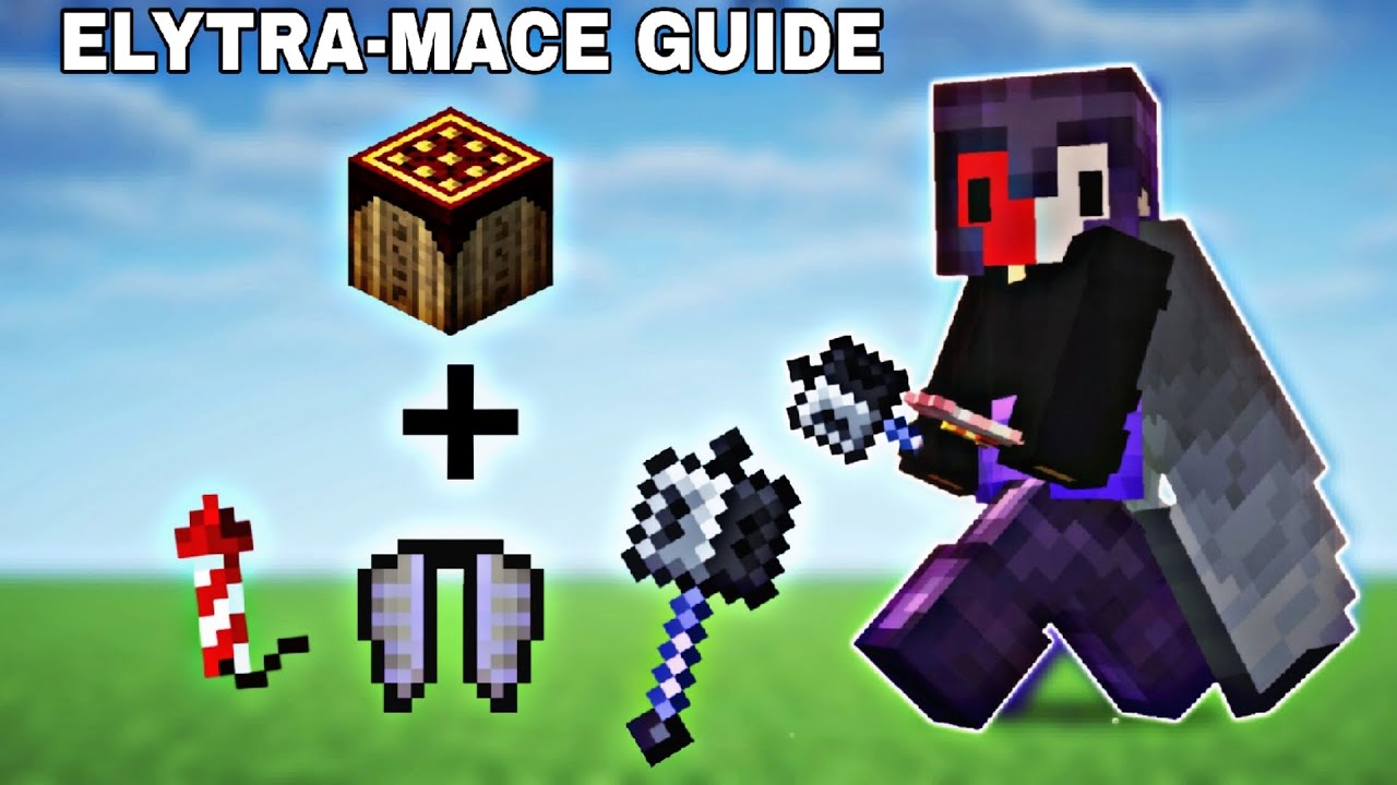 Elytra-Mace PvP Tutorial For Pojavlauncher | Step By Step Tutorial #minecraft #pvp # ...