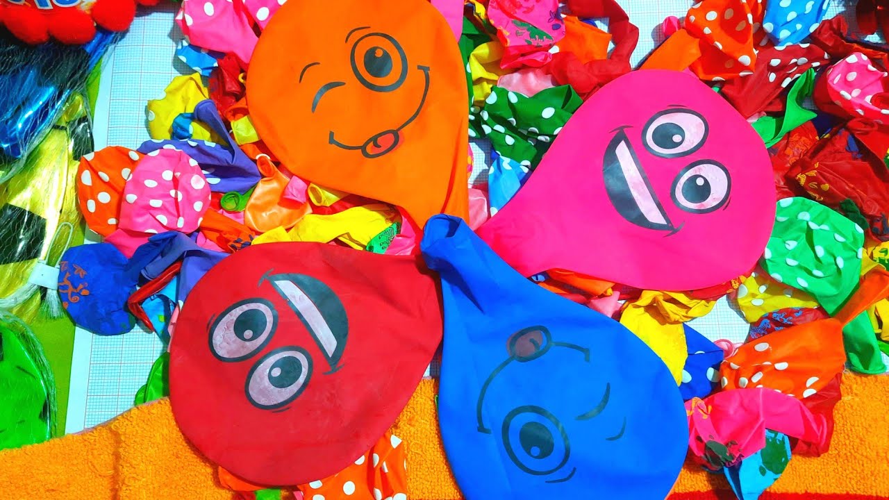 DECORATING FUN PUNCH BALLOON WITH STICKERS AND POPPING IT!!! .PART-- 84 ...