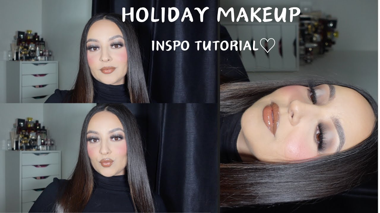 VLOGMAS: HOLIDAY MAKEUP INSPO TUTORIAL - YouTube