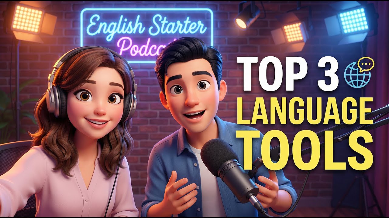 Top 3 Language Learning Tools for Beginners | English Starter Podcast ...