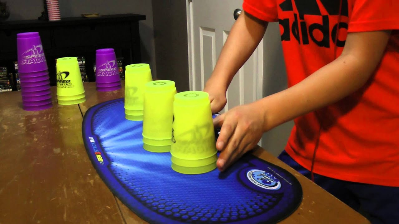 Sport Stacking: New 3-3-3 Record!!! 1.749 - YouTube