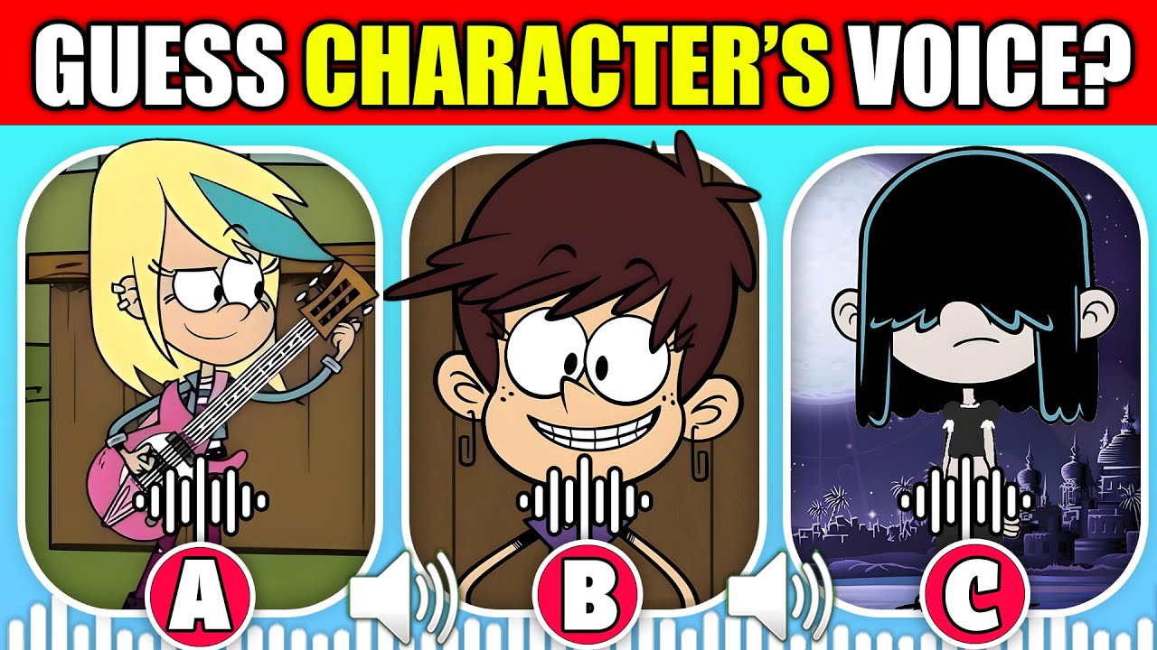 🔊 Guess The Loud House Characters By Their VOICE? | Luna Loud, Lincoln ...
