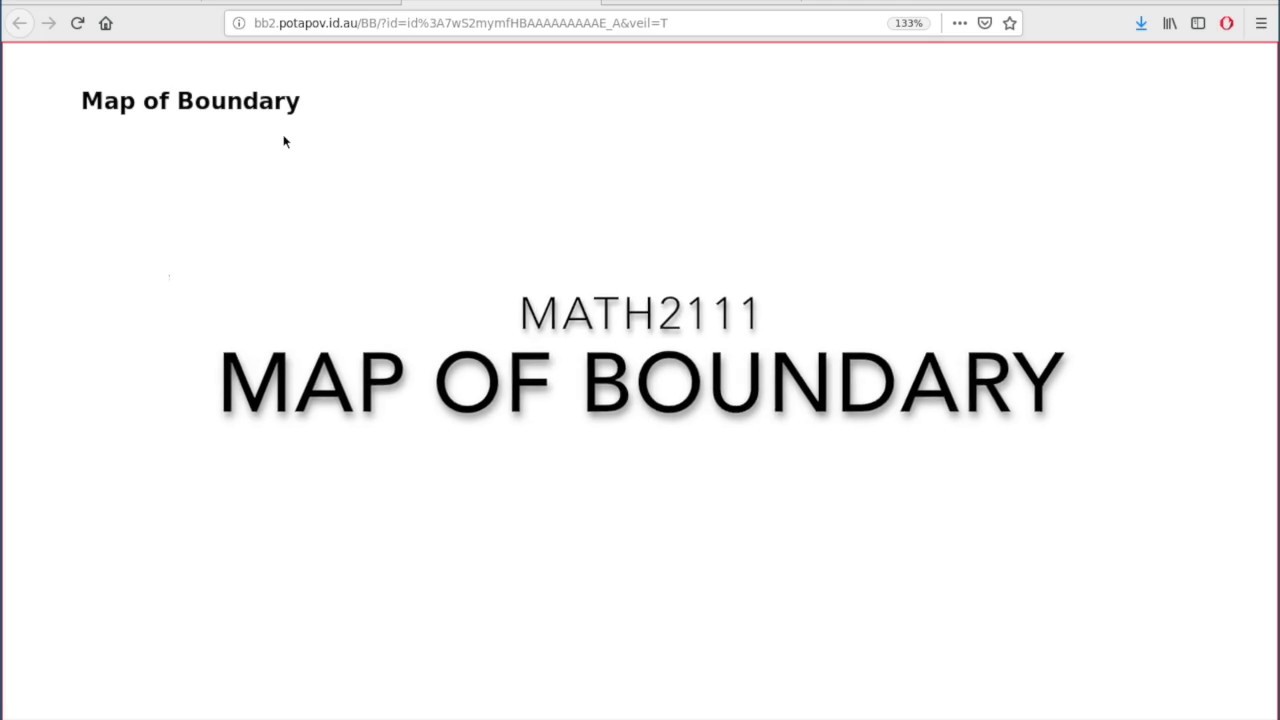 Continuous Map of Boundary - YouTube