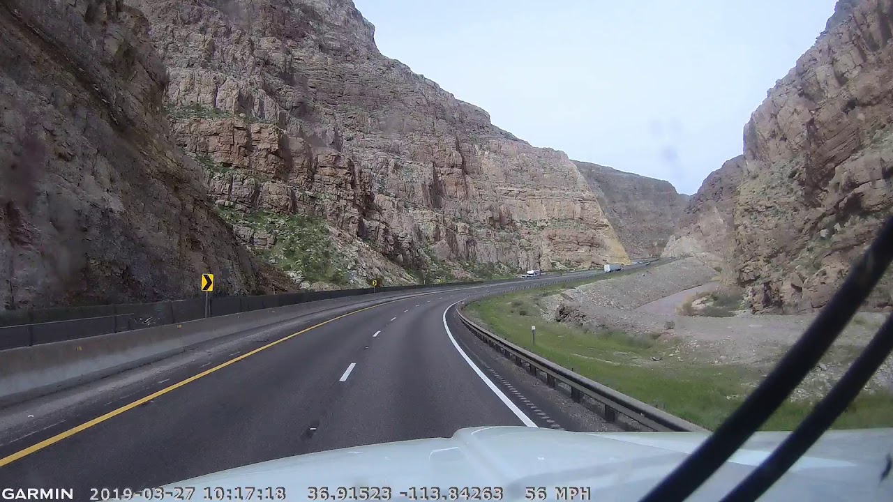 Virgin River Canyon, I-15, AZ - YouTube