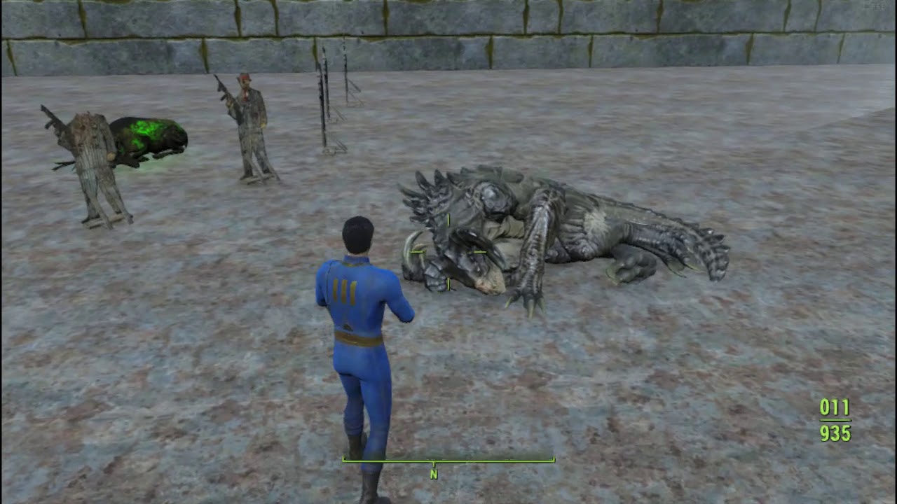 Fallout 4 mod Debug Range For The Manwell Rifle - YouTube