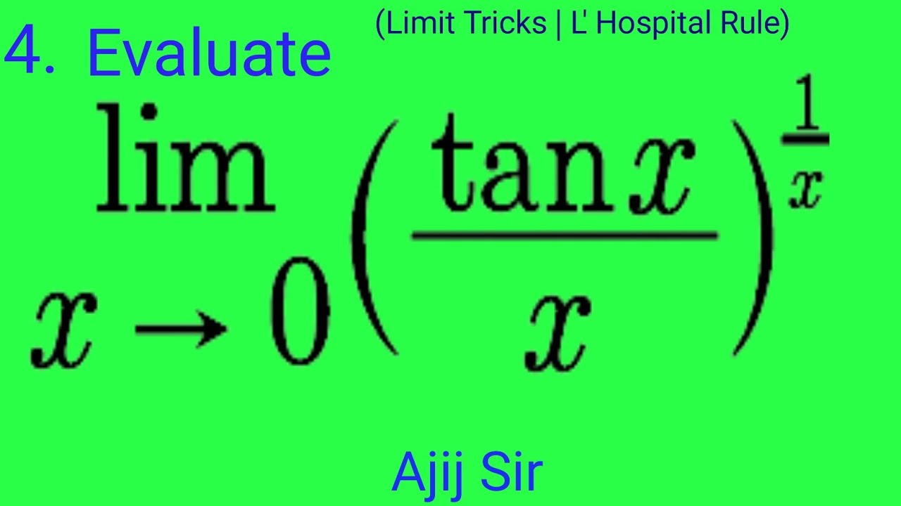Limit | Limits | Limit tricks | Indeterminate form | Limit using l ...