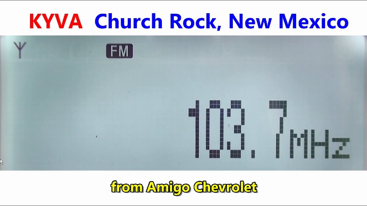 103.7 KYVA - Church Rock, New Mexico captada en Zapopan, México - YouTube