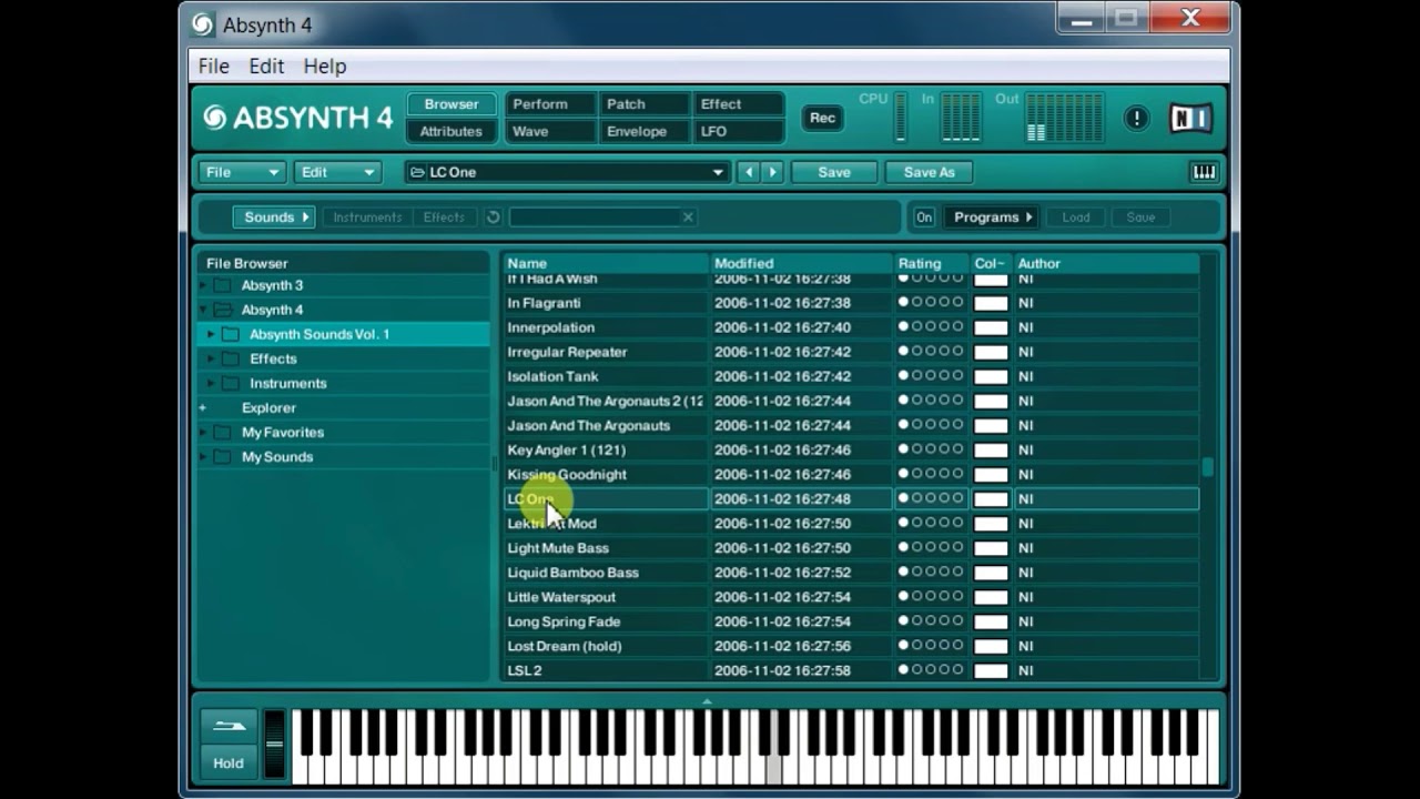 NI Absynth 4.0 (sounds) - YouTube