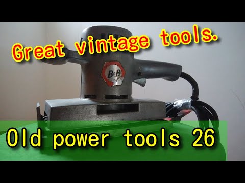 Old power tools in the workshop 26 レトロ ヴィンテージ 電動工具 electric tools ブラック ...