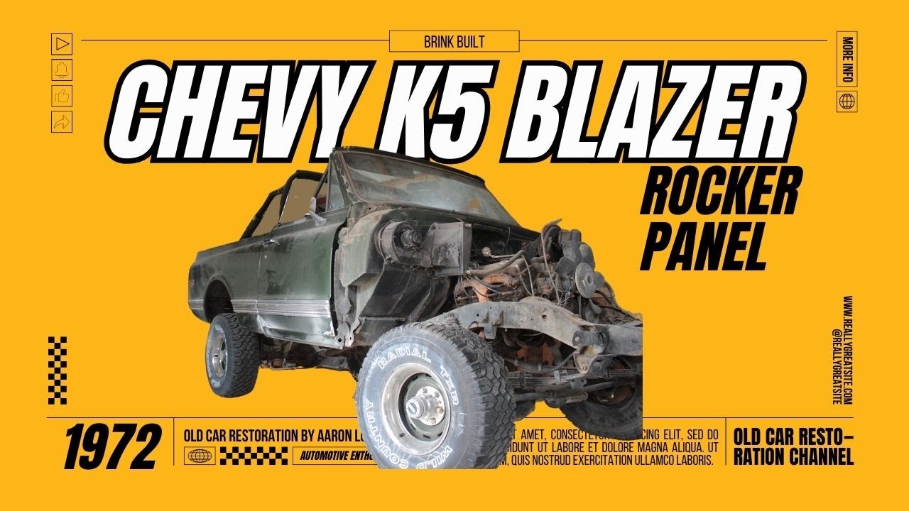 How to replace a K5 Blazer ROCKER PANEL - PT1 - YouTube